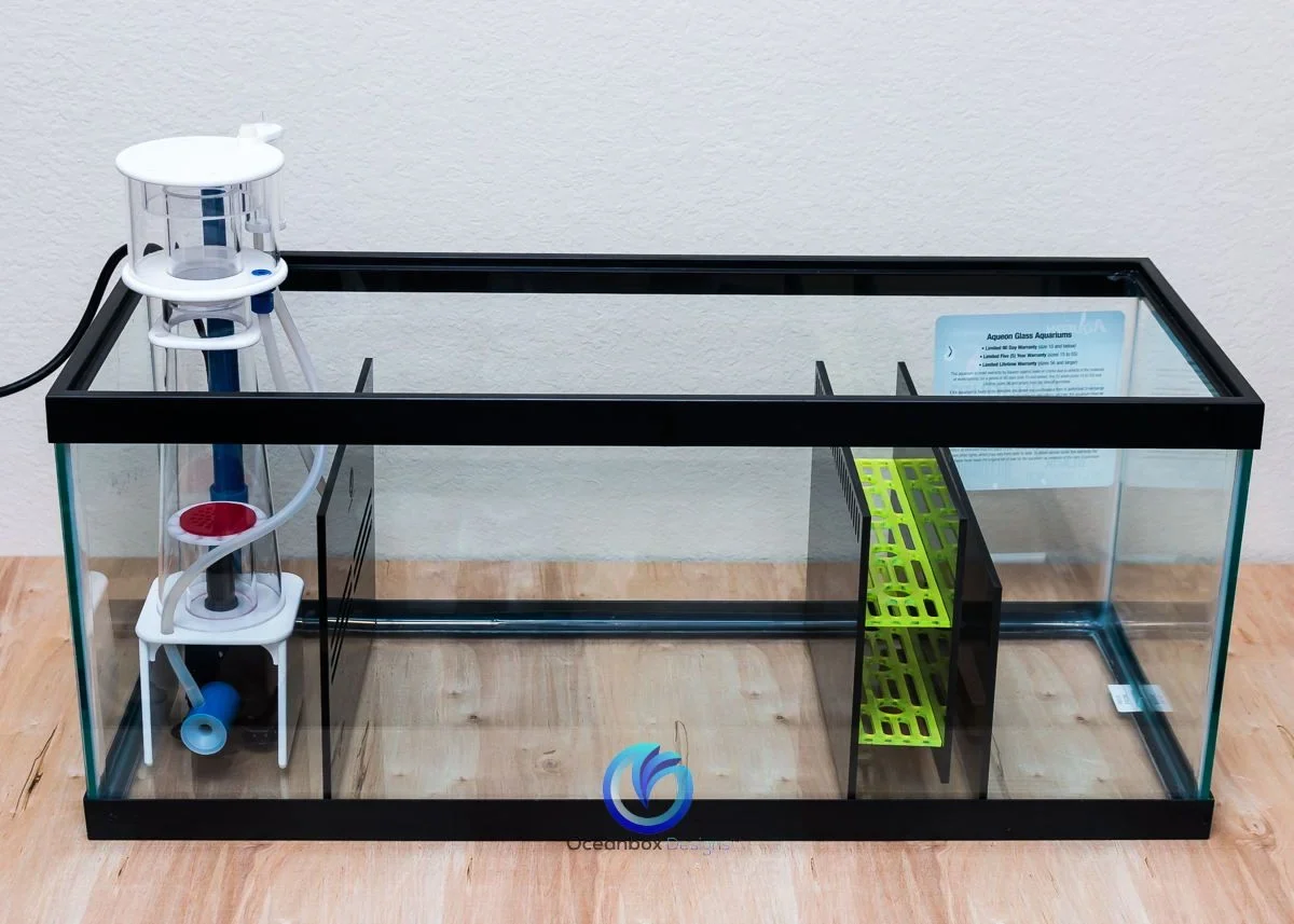 20 Gallon Sump Aquarium 20 Gallon Long Refugium Sump Kit - 5-Chamber ...