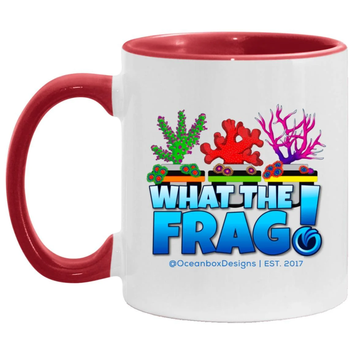 WHAT THE FRAG 11 oz Reefer Accent Mug – Oceanbox Designs